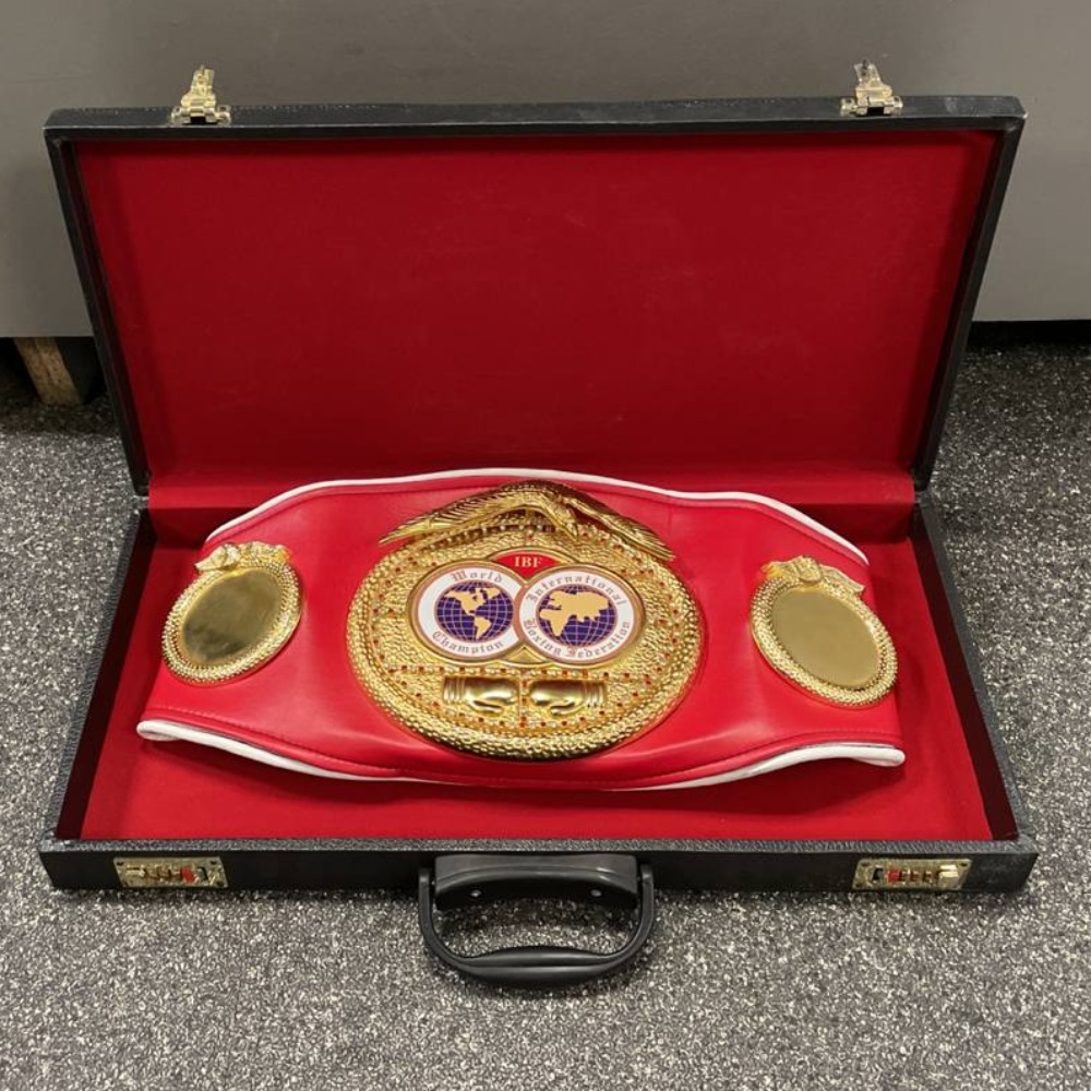 Pre-owned IBF World Champion Belt Perfect Model Replica WBC WBA IBO GGG ...
